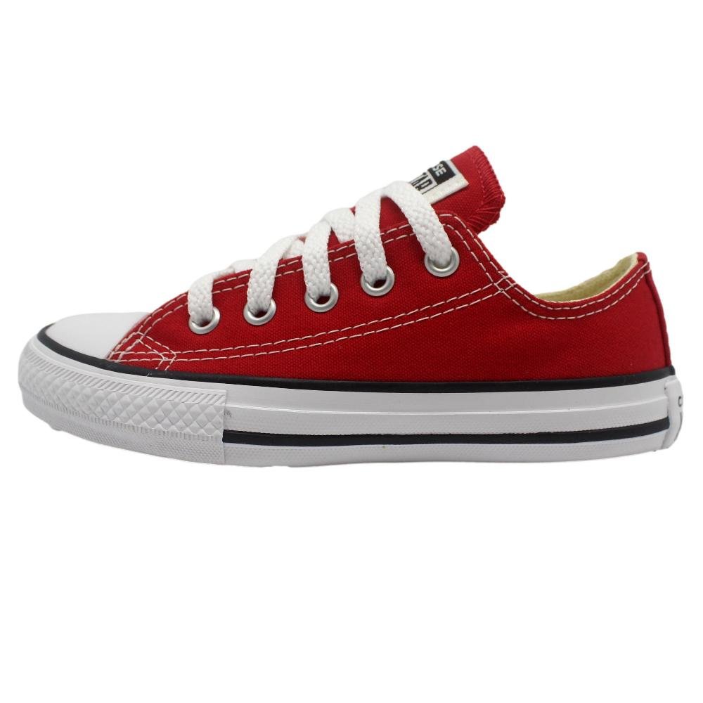 TÊNIS ALL STAR CHUCK TAYLOR INFANTIL CK0002 Vermelho/Cru/Preto