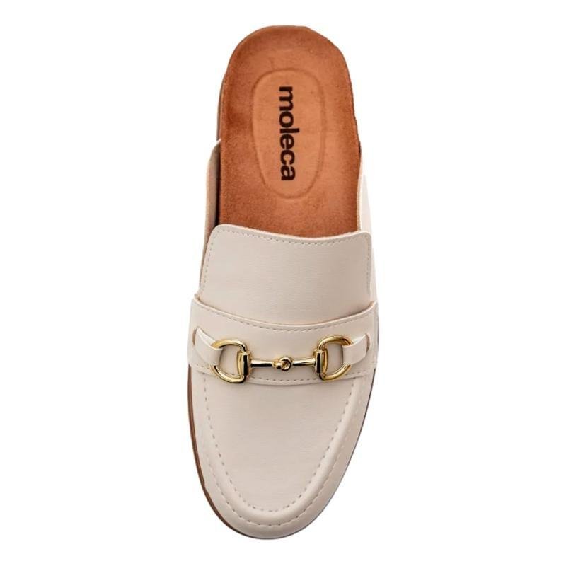 MULE MOLECA CLOG FEMININO 5826.101 Branco Off
