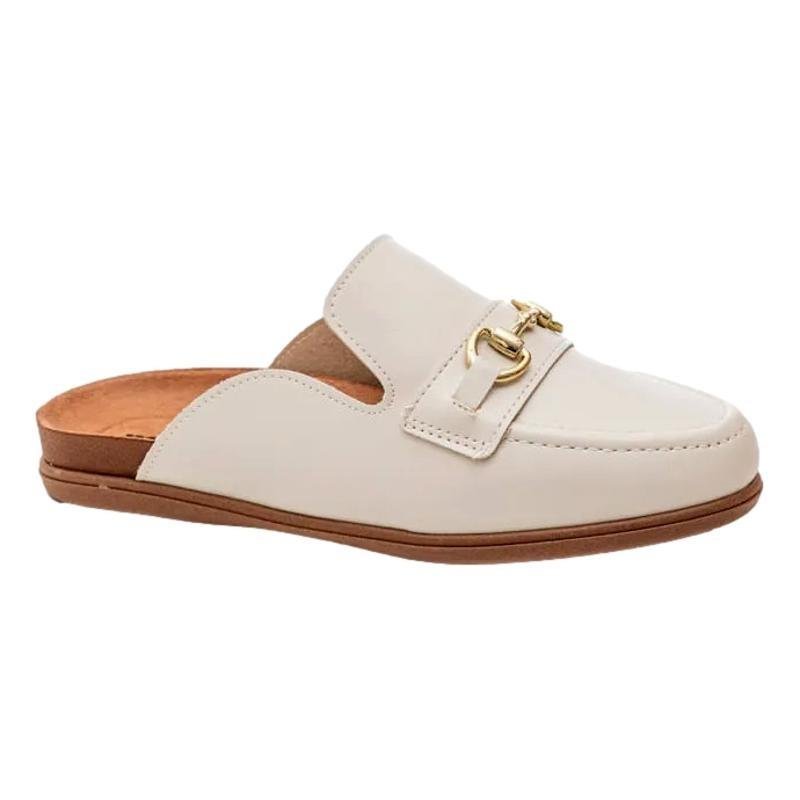 MULE MOLECA CLOG FEMININO 5826.101 Branco Off