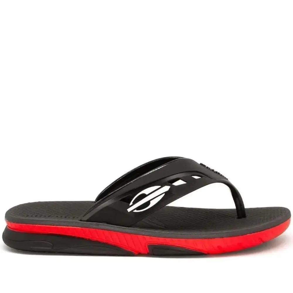 CHINELO MORMAII GRENDENE MASCULINO 11678 Preto/Vermelho
