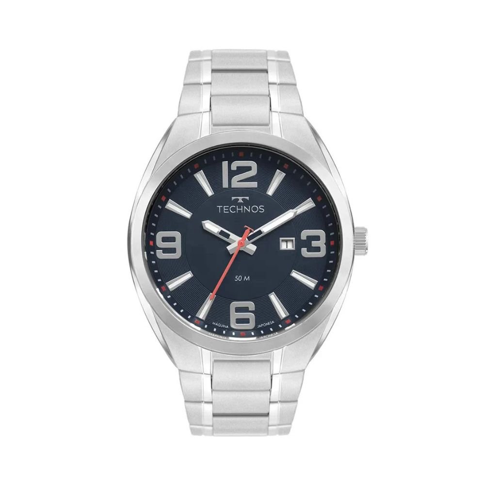 Relógio Technos Skymaster Prata Masculino 2117LEW/1A Prata