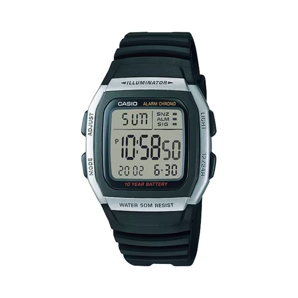 Relógio Preto Masculino Casio W-96H-1AVDF-BR Preto