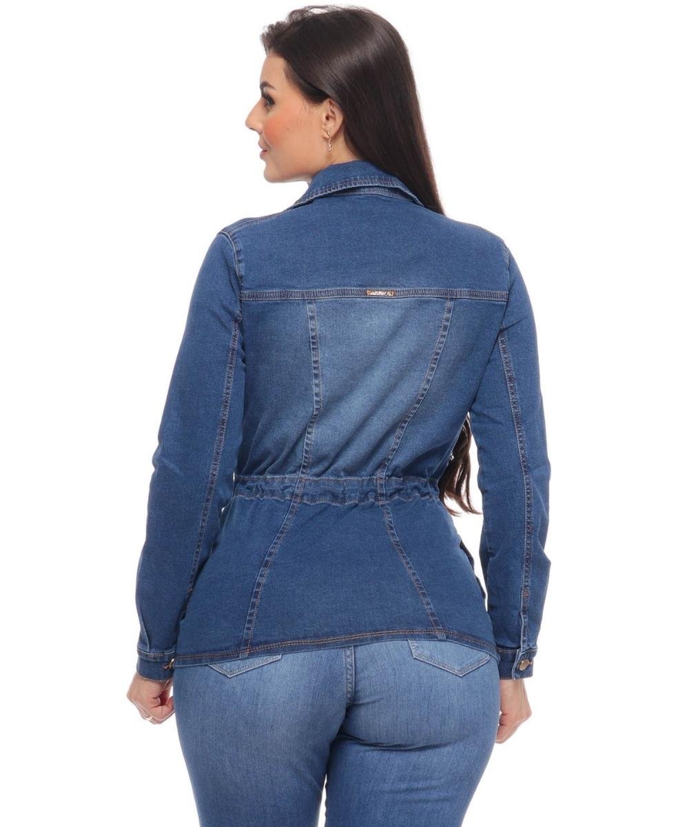 Parka Jeans Feminina Allmaria Azul