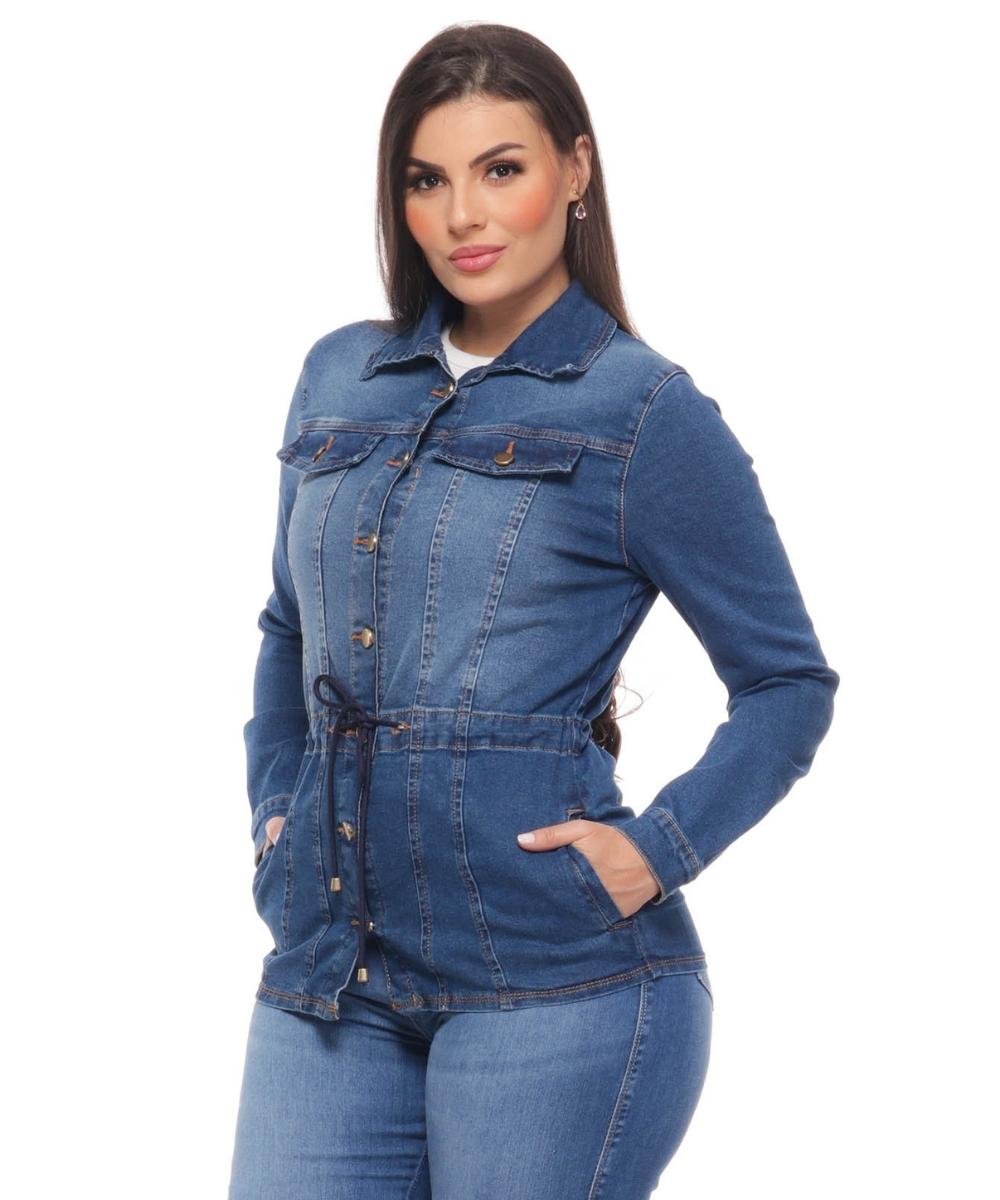 Parka Jeans Feminina Allmaria Azul