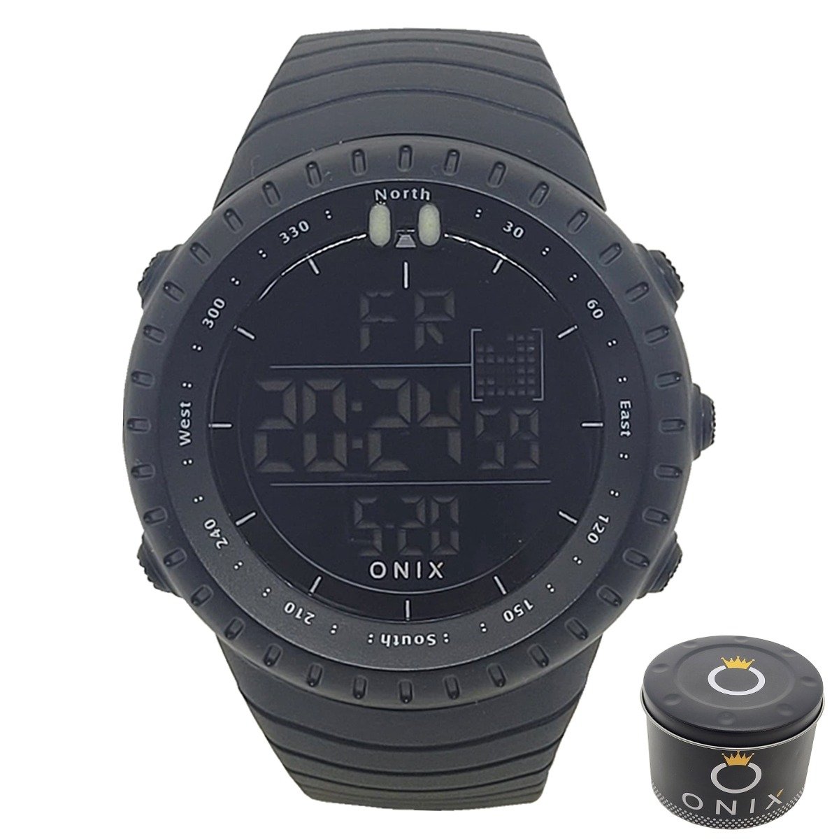 Relógio Masculino Onix Digital OX104 Preto Preto