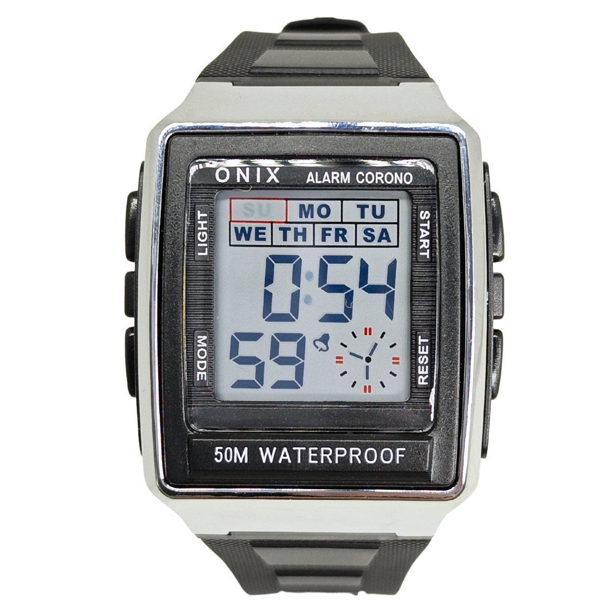 Relógio Masculino Onix Digital IT-1805 Prata e Preto Prata/Preto