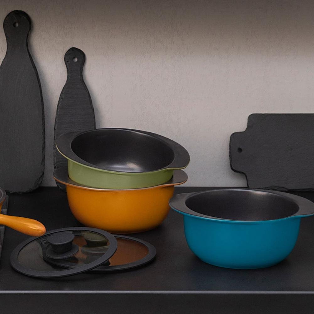 Panela de Cerâmica Grande 3,3L Oxford Línea Lazuli Azul