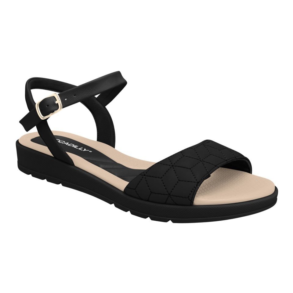 Rasteirinha Piccadilly Rejane Rasteira Preto