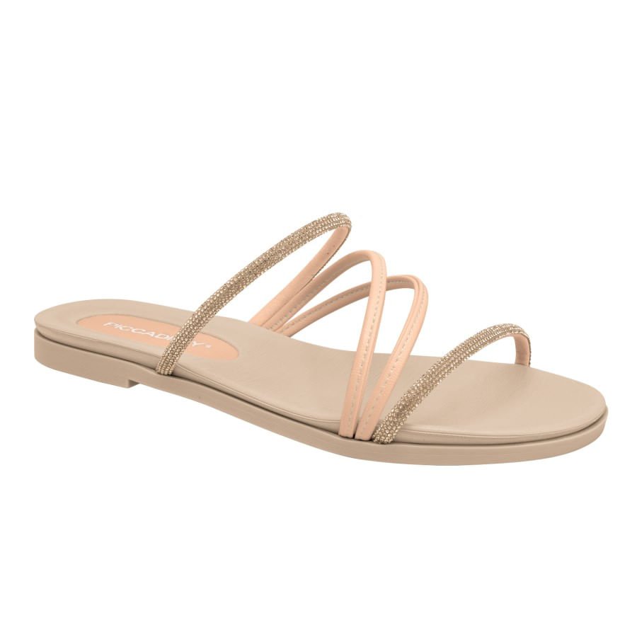 Rasteirinha Piccadilly Mari Rasteira Rosa