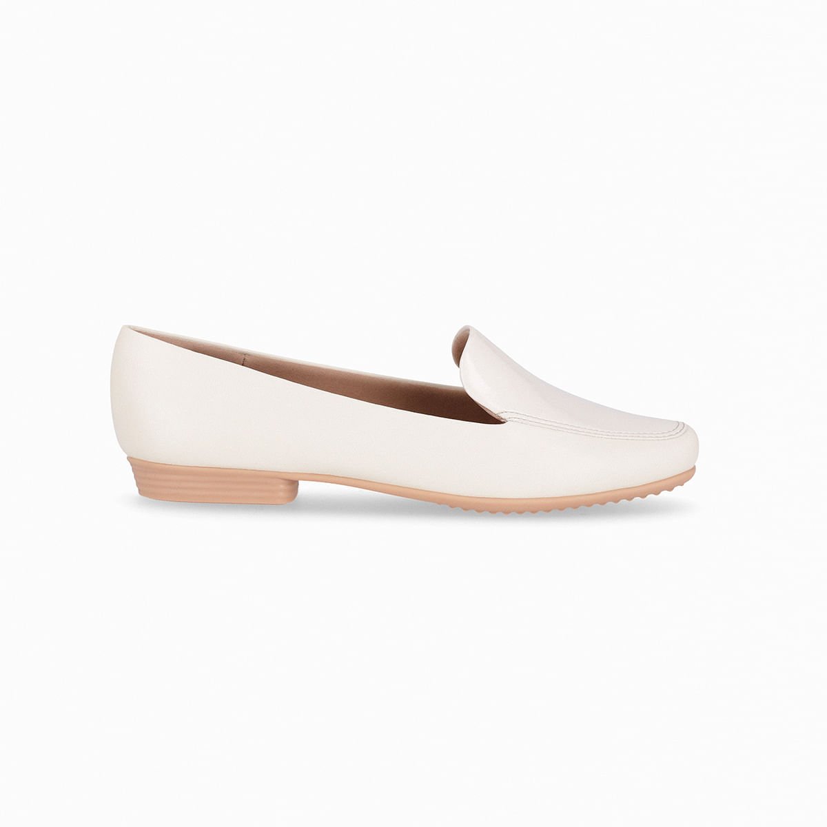 Loafer Raquel Salto Baixo Branco