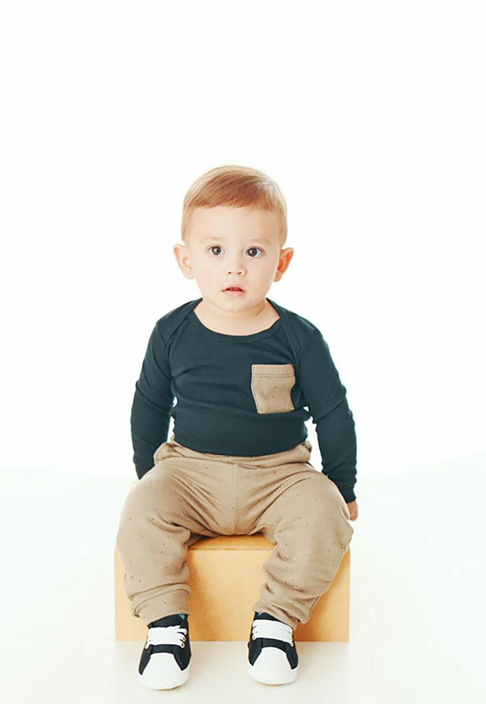 Conjunto Baby Gut Body com Calça Preto Preto