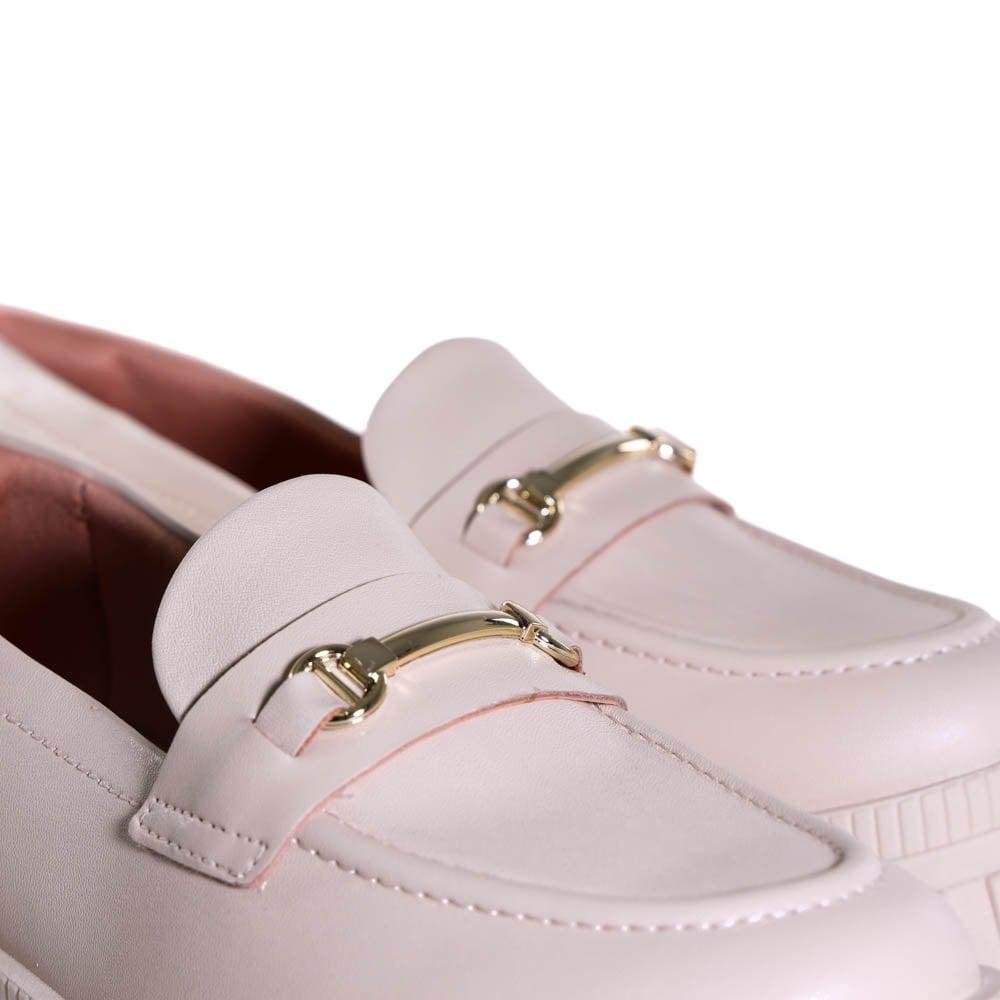 Mocassim Feminino Ramarim 2310103 Aveia Bege