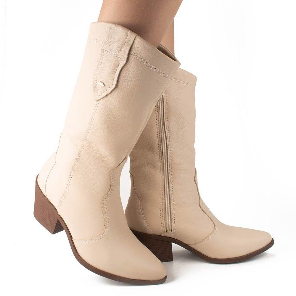 Bota Feminina Country Dakota Tule Bege