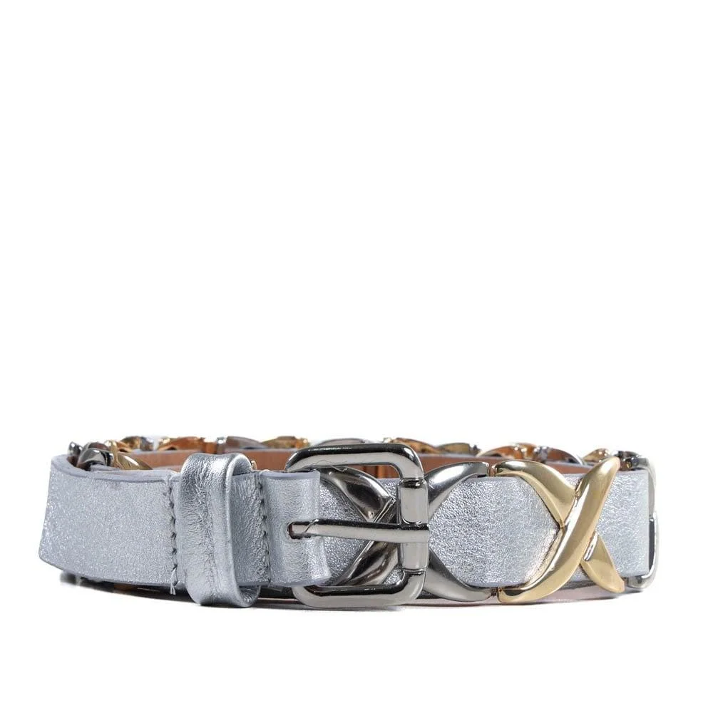 Cinto Feminino Zariff 0014442798m Prata Prata