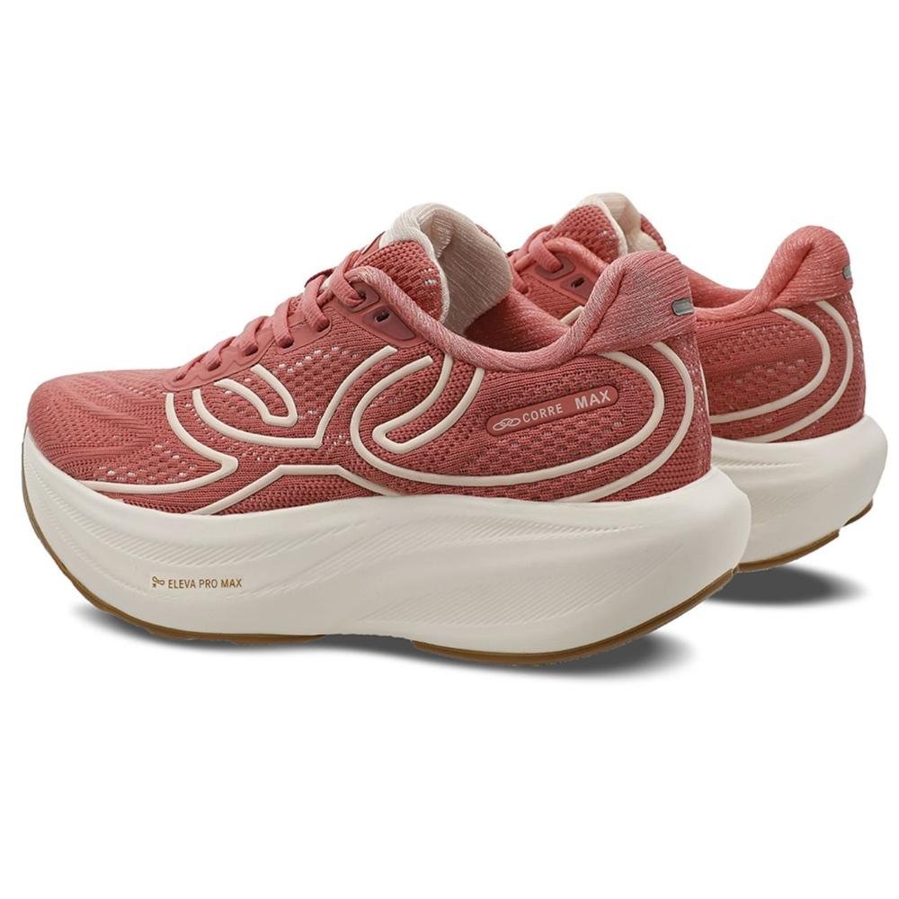 Tênis Feminino Running Olympikus Eleva Pro Max Corre Max Rosa Antigo Bege