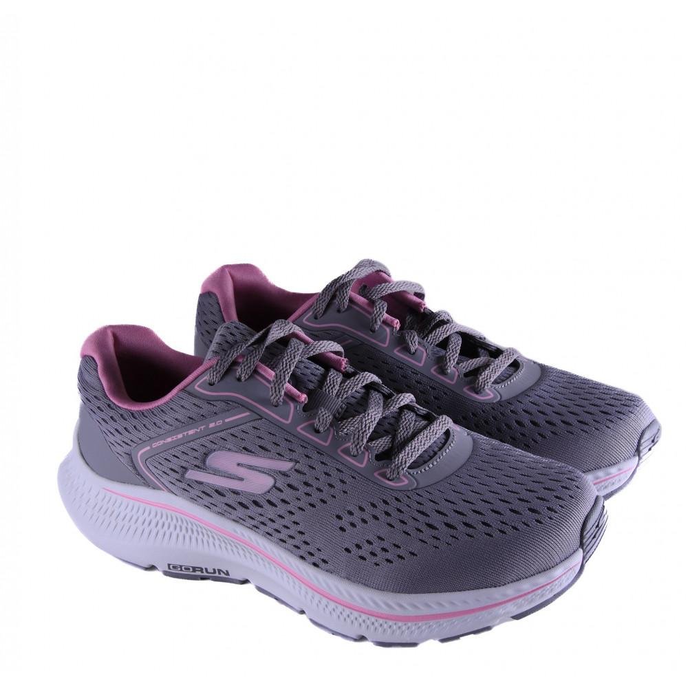 Tênis Feminino Skechers 128607 Cinza Cinza