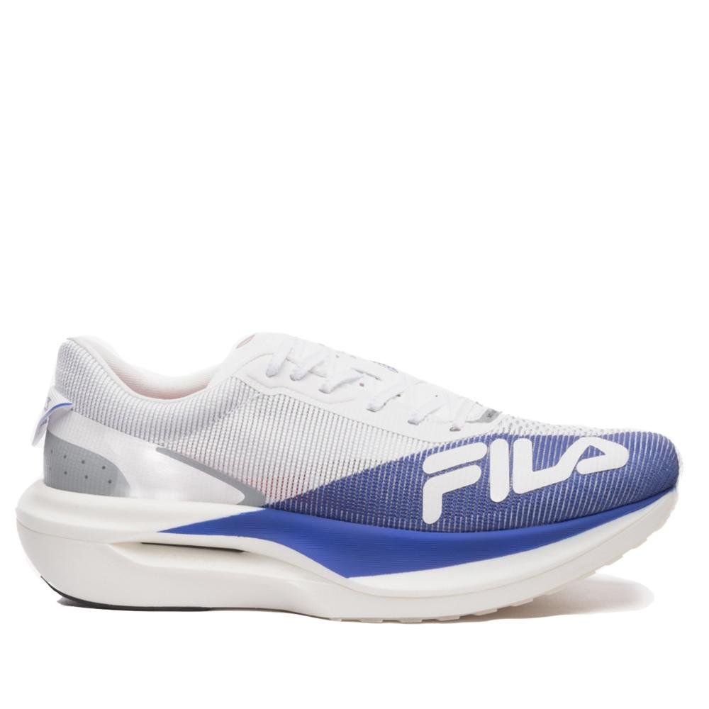 Tênis Masculino Running Fila Racer Carbon 3. Branco/Azul Branco/Azul