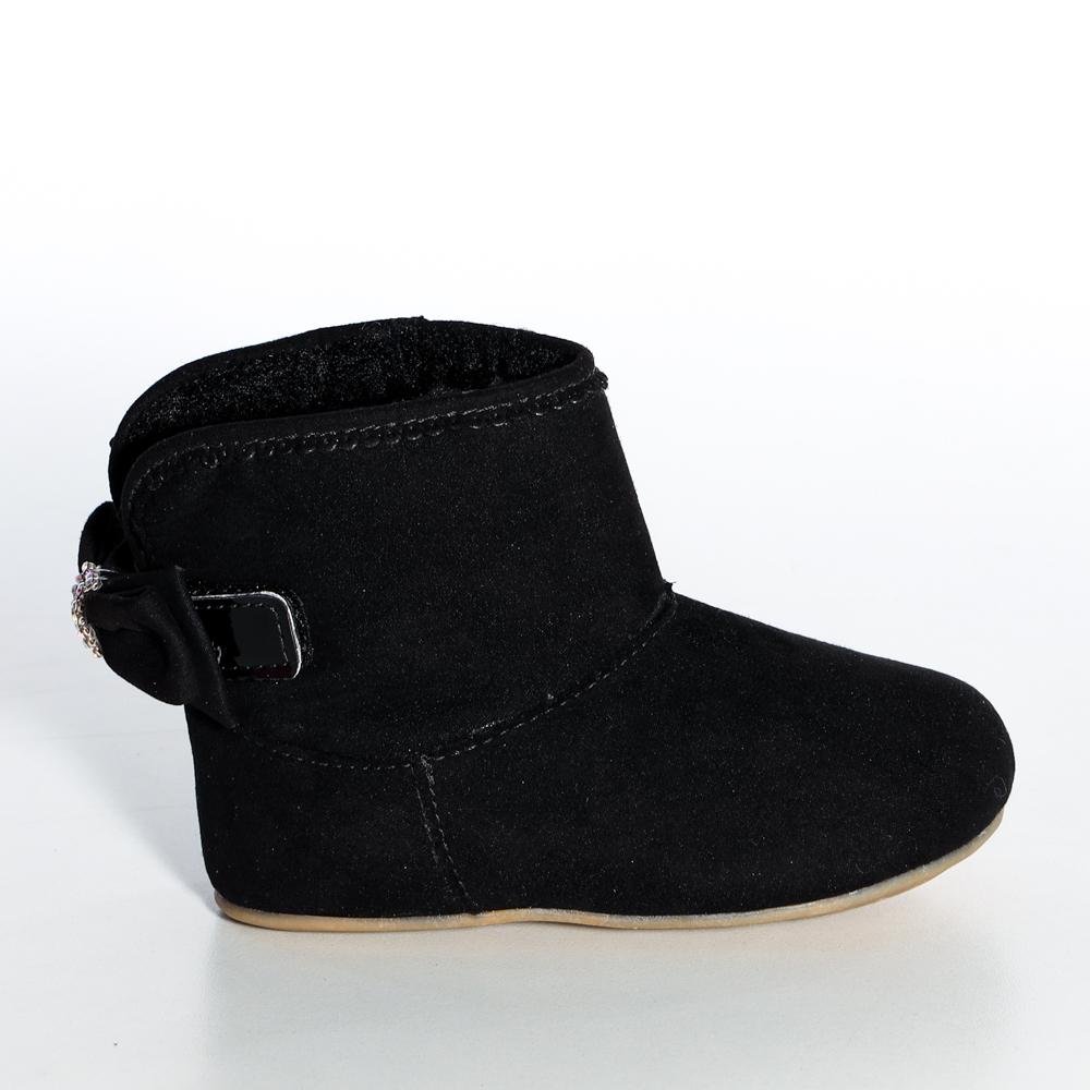 Botinha Forrada Infantil Xuá Xuá Preto Preto