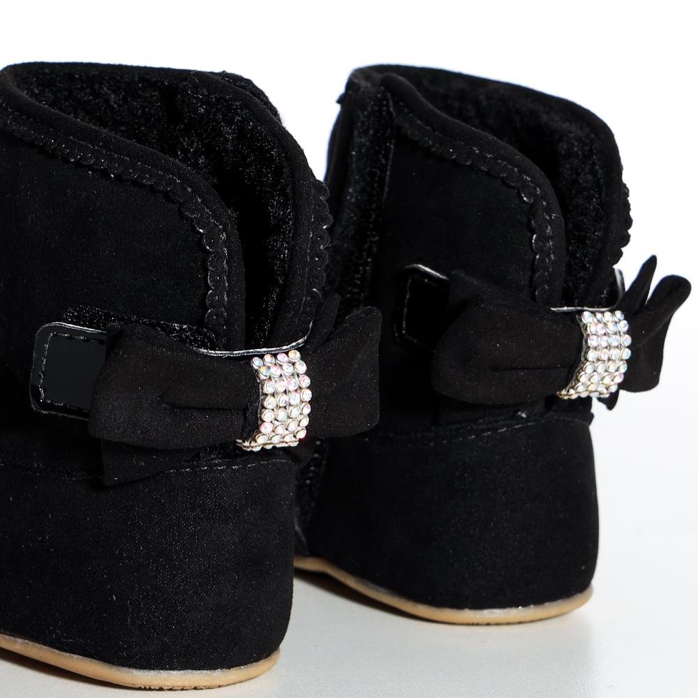 Botinha Forrada Infantil Xuá Xuá Preto Preto