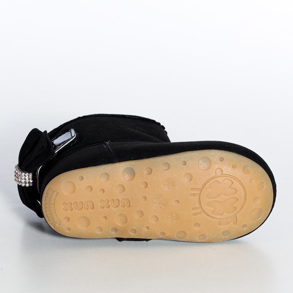 Botinha Forrada Infantil Xuá Xuá Preto Preto