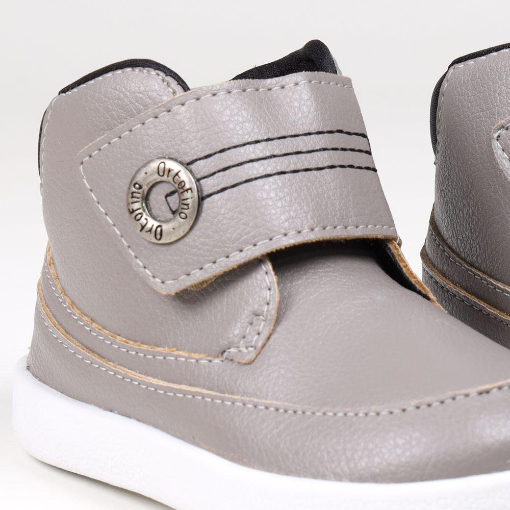 Tênis Botinha Infantil Menino Ontofino Casual Cinza
