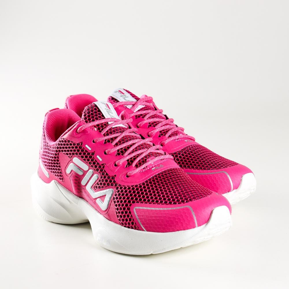 Tênis Infantil Fila Heating. Rosa Prata Rosa