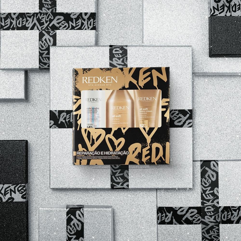 Kit Redken All Soft - Shampoo 300ml e Máscara 250 ml e Pré Shampoo Abc ...