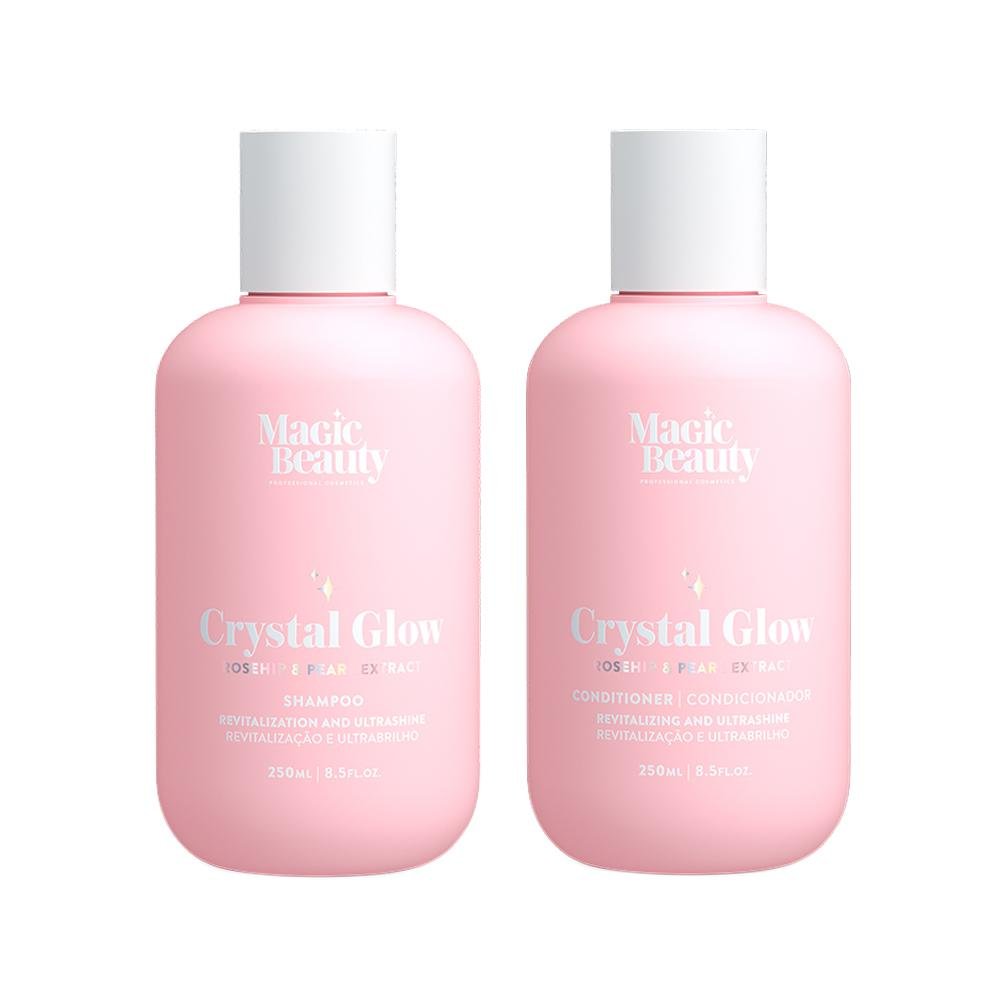 Kit Magic Beauty Crystal Glow - Shampoo 250ml e Condicionador 250ml ÚNICO