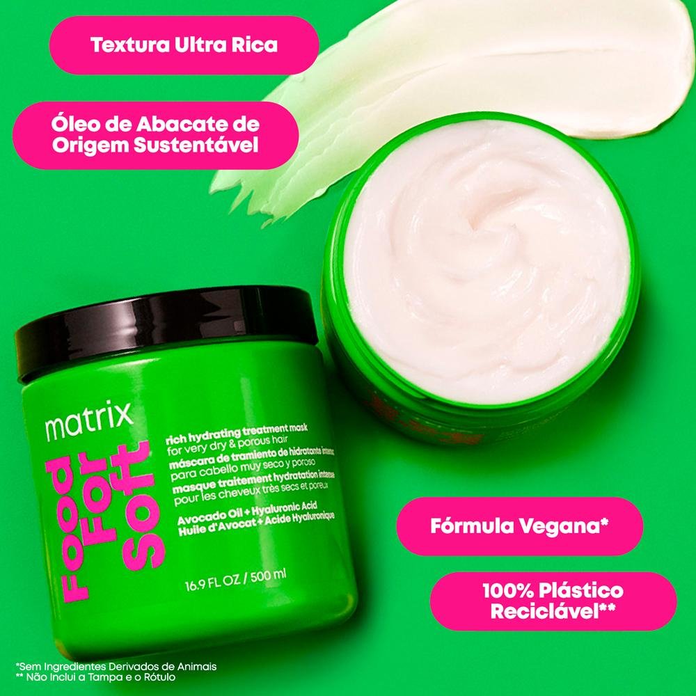 MATRIX FOOD FOR SOFT HIDRATANTE MÁSCARA 500ML 500ml