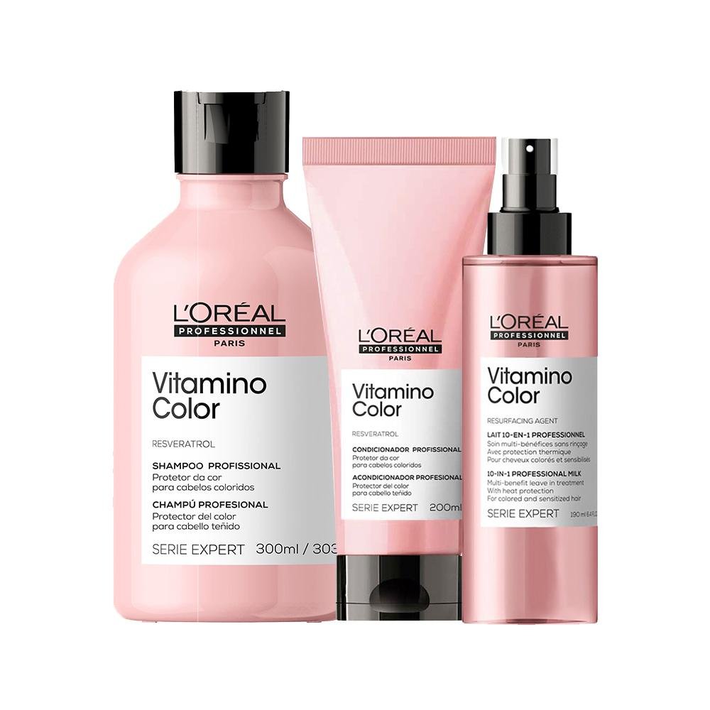 Kit L'Oréal Professionnel Serie Expert Vitamino Color - Shampoo e ...