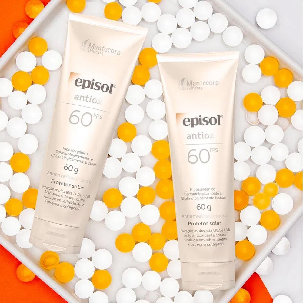 Mantecorp Episol Sec Protetor Solar Facial Com Cor FPS60 60g 60g