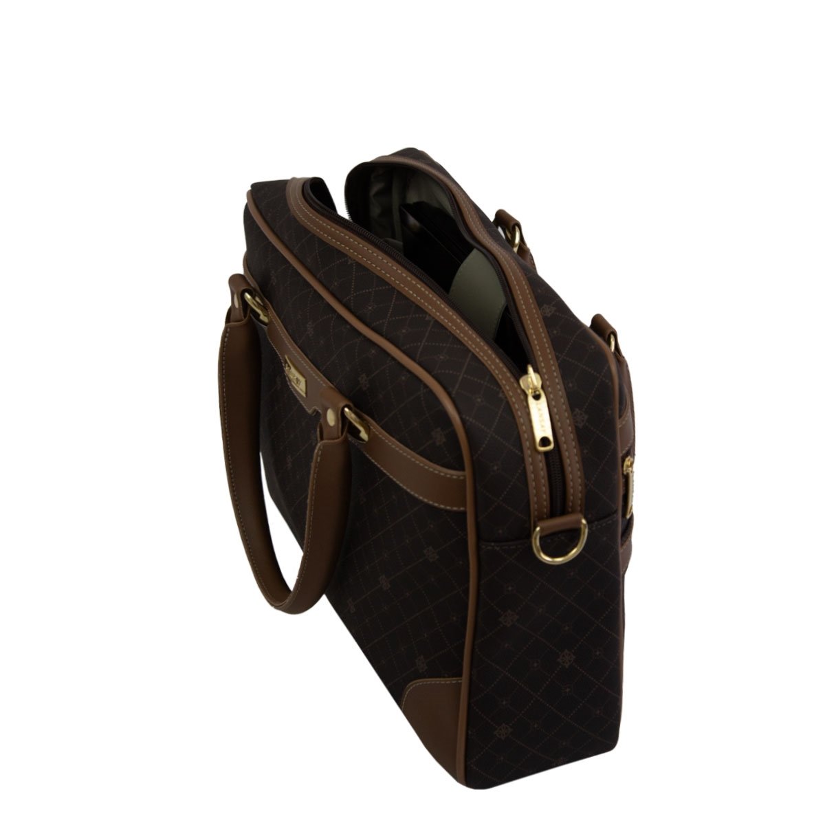 Pasta Notebook Feminina Munique Gold 488608 Lansay Marrom