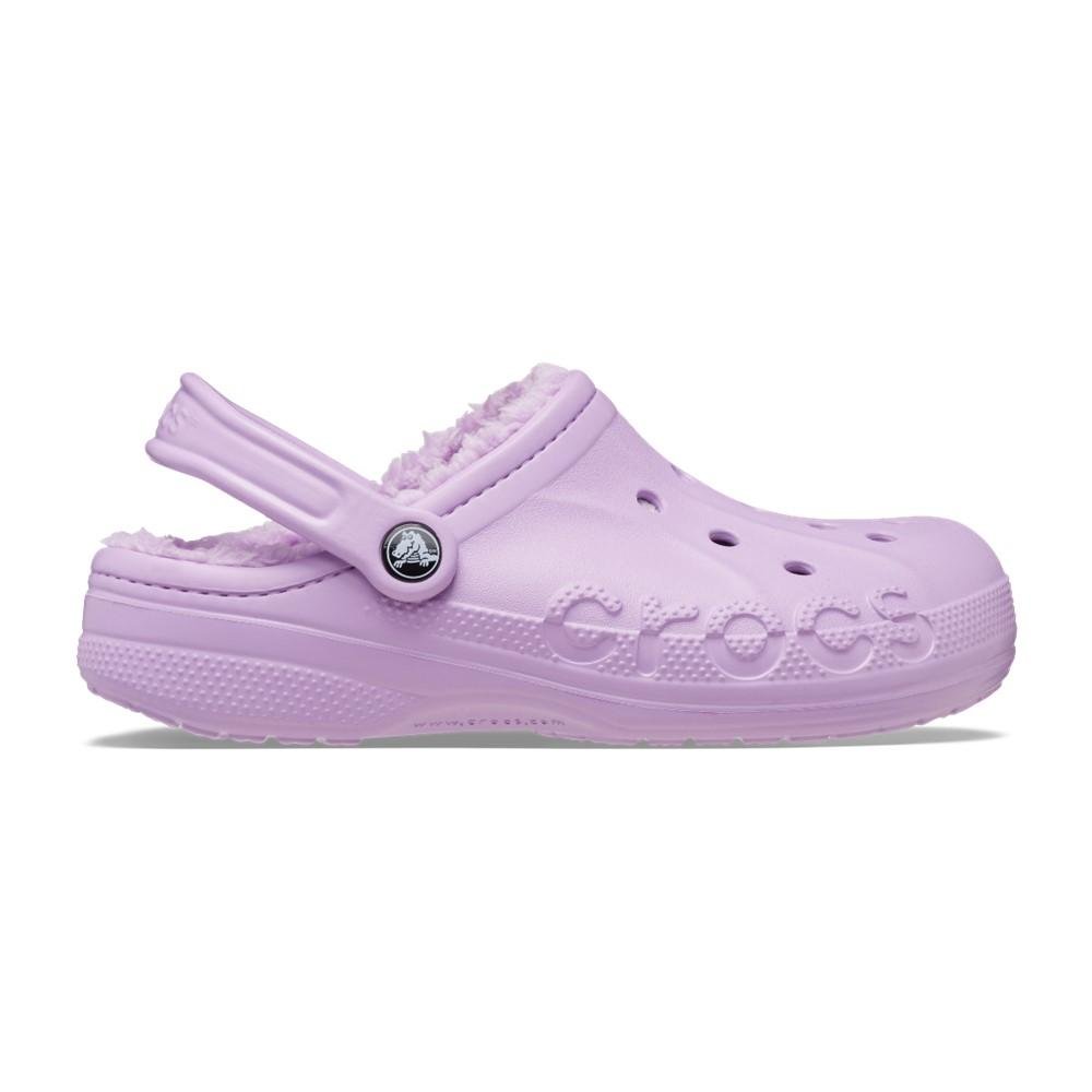 Sandália crocs baya lined clog orchid/orchid Roxo