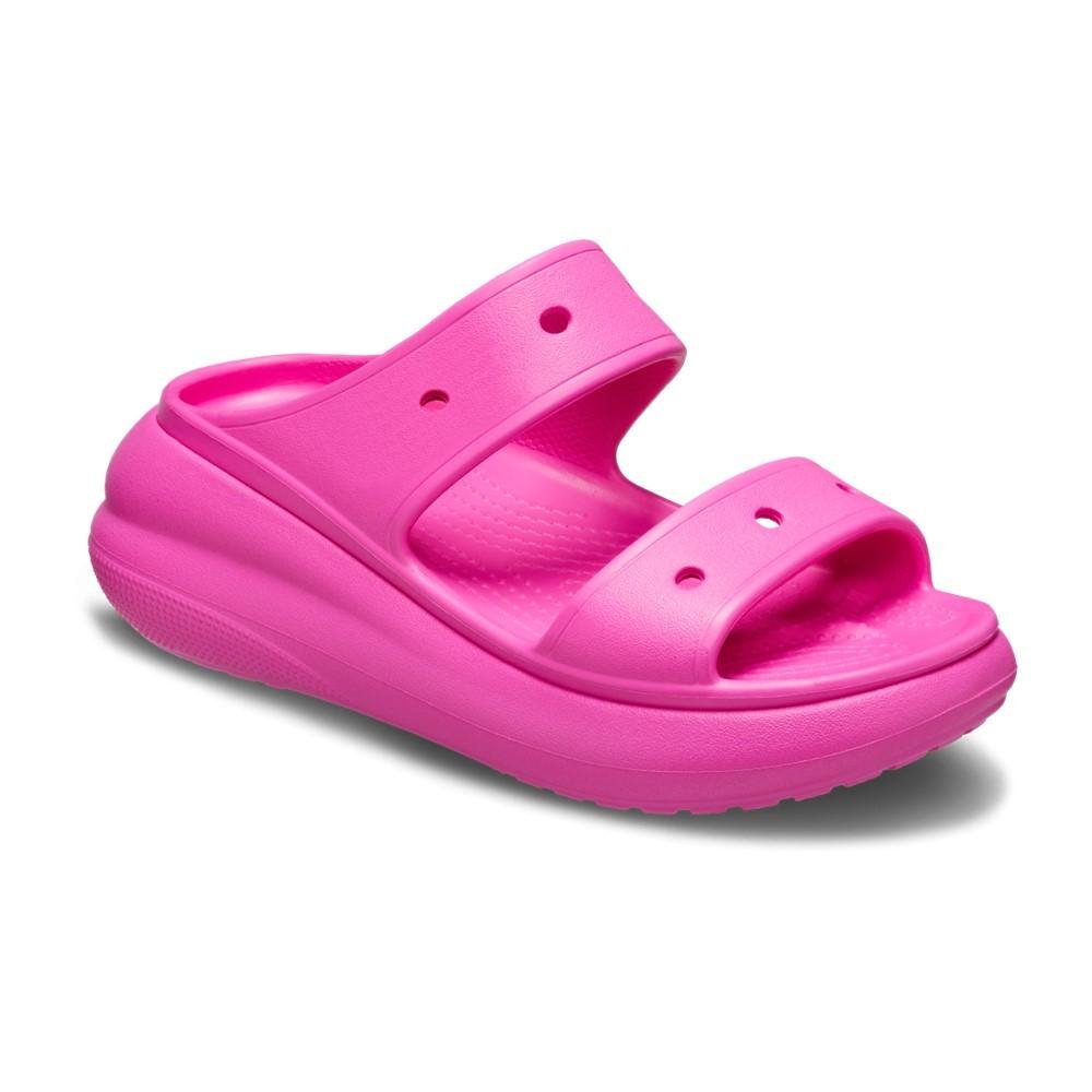 Sandália crocs classic crush platform sandal juice Rosa