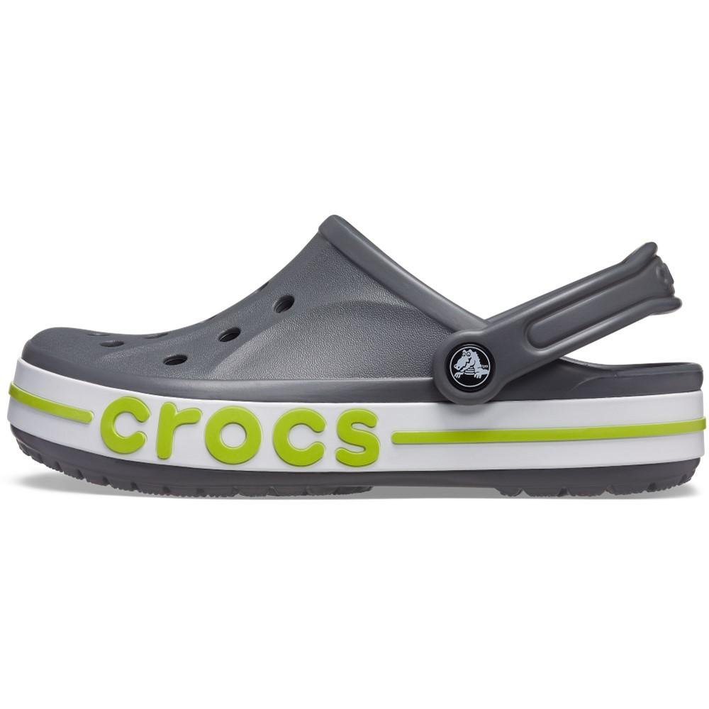 Sandália crocs bayaband clog slate grey/lime punch Slate Grey/Lime Punch