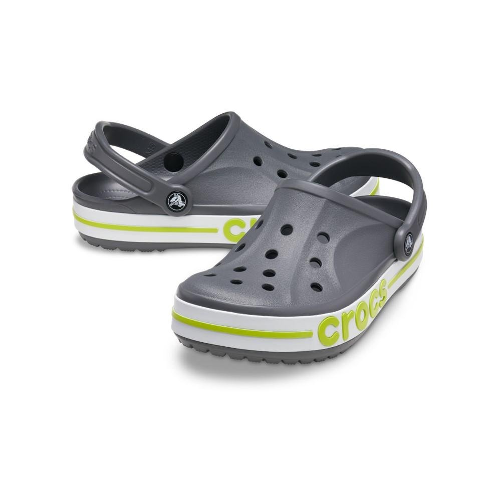 Sandália crocs bayaband clog slate grey/lime punch Slate Grey/Lime Punch