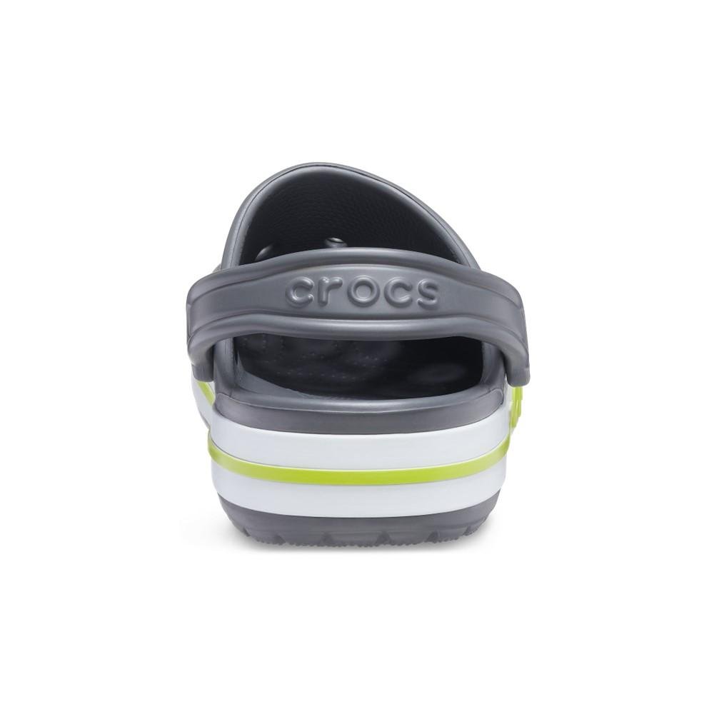 Sandália crocs bayaband clog slate grey/lime punch Slate Grey/Lime Punch
