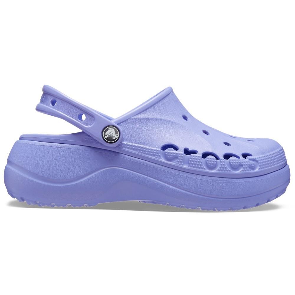 Sandália crocs baya plataform clog digital violet Roxo