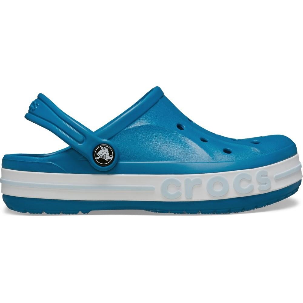Sandália crocs bayaband clog k ultramarine/mineral blue Azul