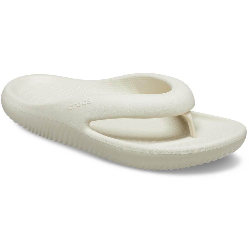 Chinelo crocs mellow flip bone Branco