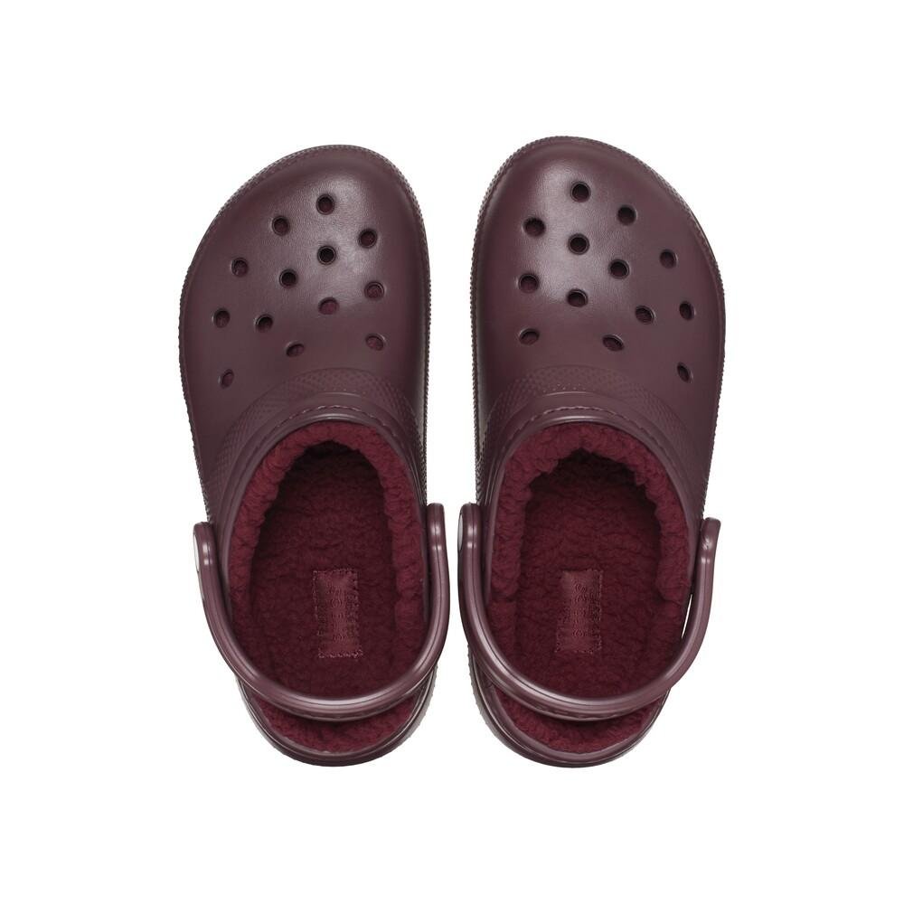 Crocs classic lined clog dark cherry Vermelho