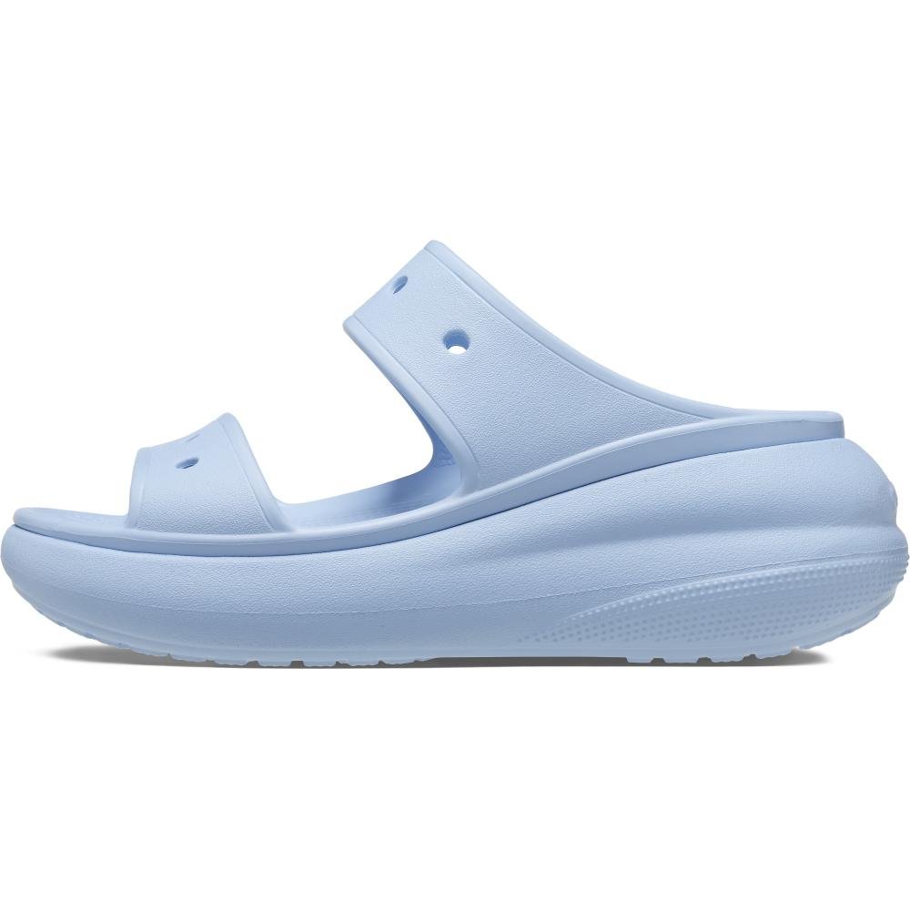 Sandália crocs classic crush platform sandal blue calcite Azul