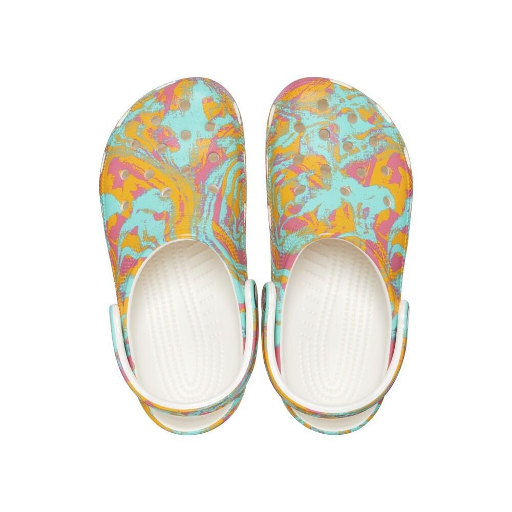 Sandália crocs classic island escape clog hyper pink/multi Multicores