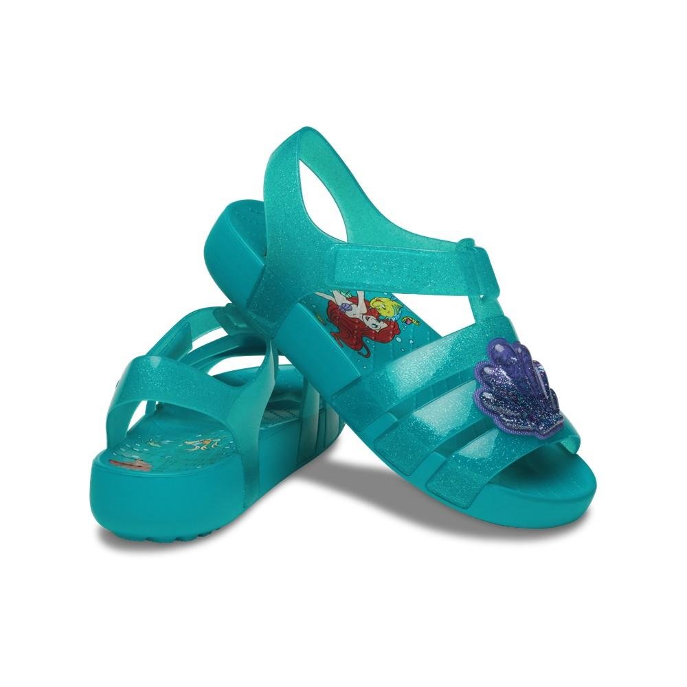 Sandália crocs isabella princess ariel sandal k latigo bay Verde