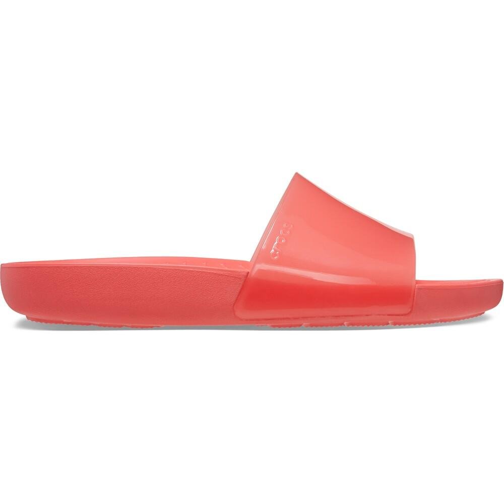 Sandália crocs splash shine slide neon watermelon Laranja