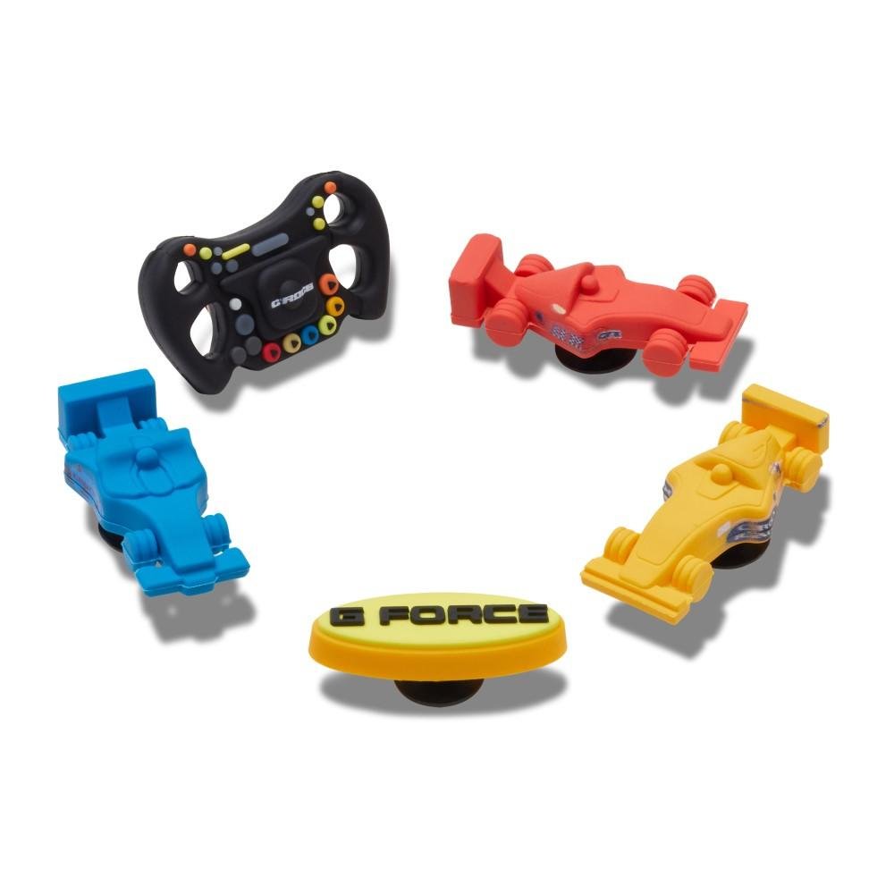 Jibbitz™ Carros de Corrida G Force Pack Com 5 Peças UNICO ÚNICO