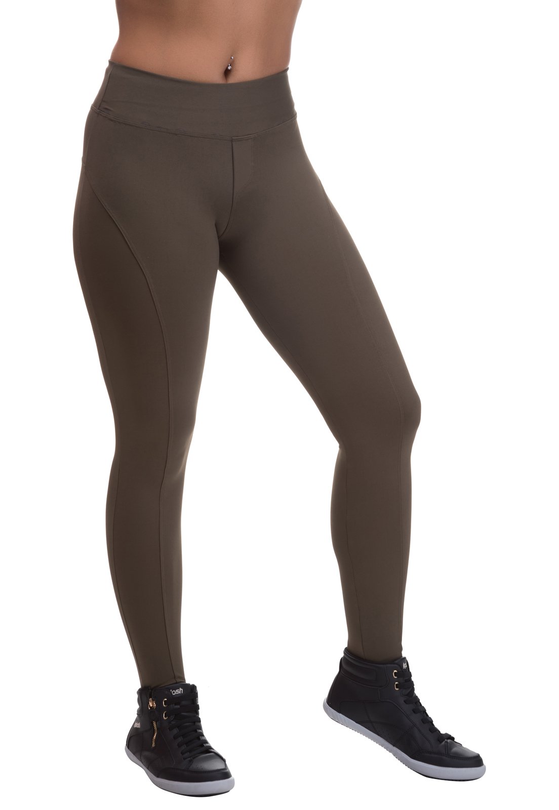 Calça Feminina Legging Miss Blessed Premium Montaria Verde Marrom