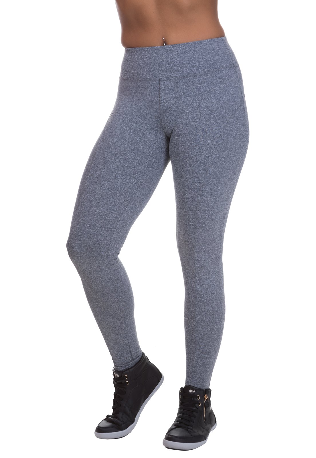 Calça Feminina Legging Miss Blessed Premium Montaria Cinza M