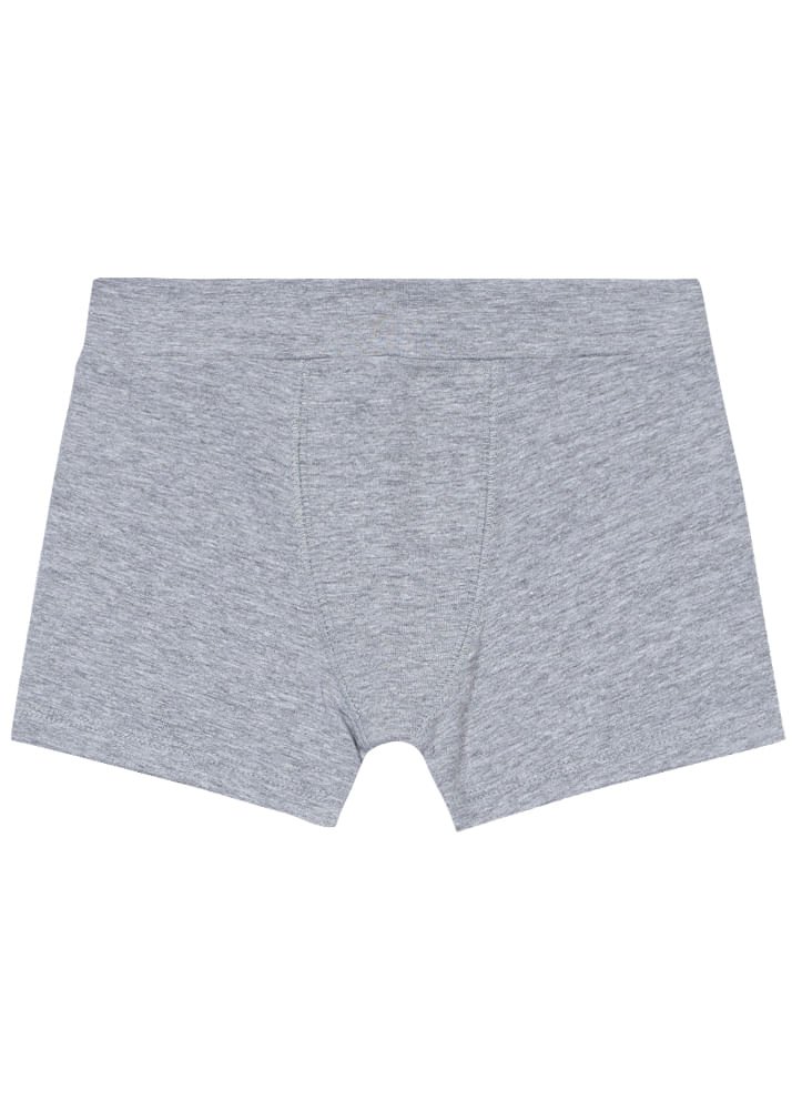 Cueca boxer infantil menino em cotton Brandili Cinza