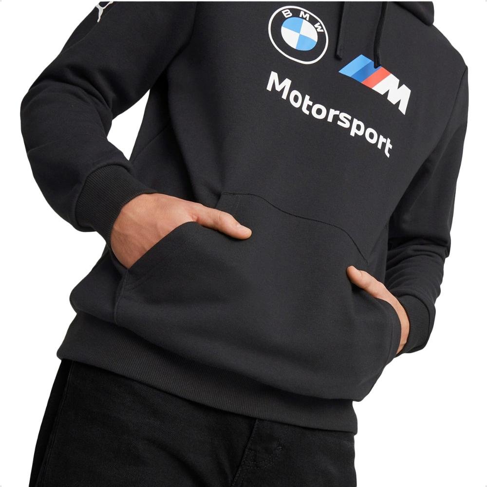 Blusa Moletom Puma BMW MMS ESS FT Hoodie Masculina Preto